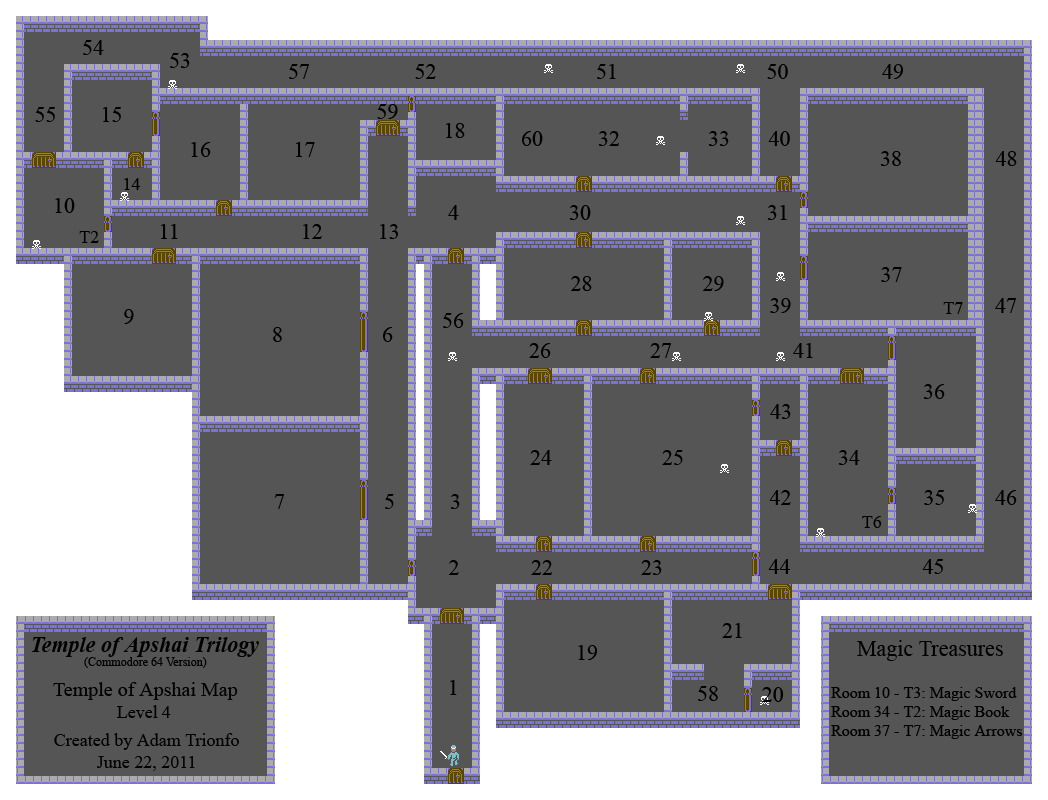 Temple of Apshai Trilogy Maps - Atari 8-Bit Computers - AtariAge Forums